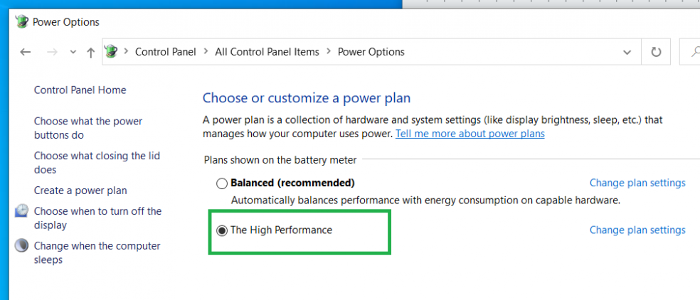 ทำยังไงดีไม่มี Power Options High Performance ให้เลือก | BA-NA-NA